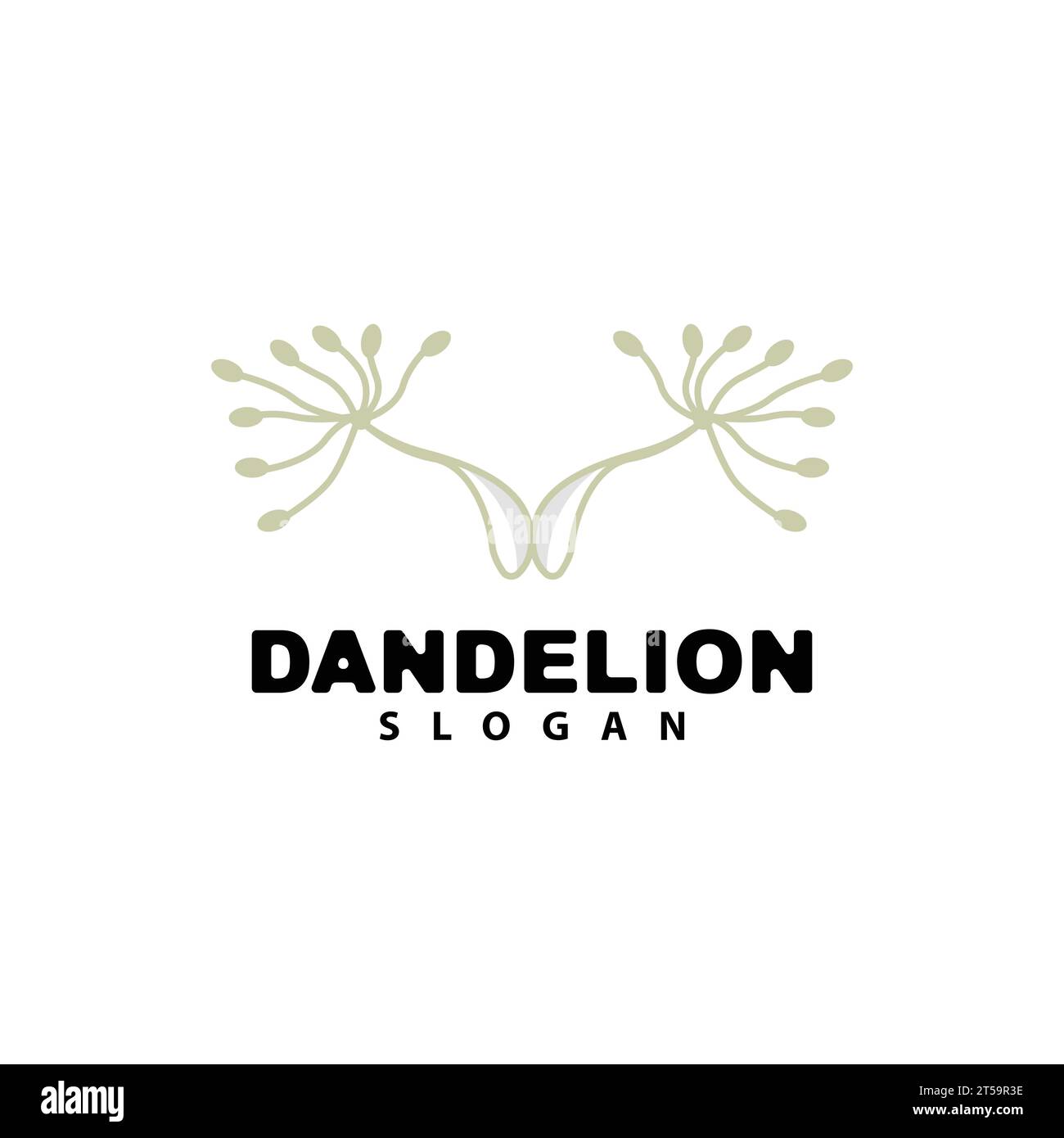 Dandelion Flower Vector, Flower Plant Illustration Icon, Dendelion Logo ...