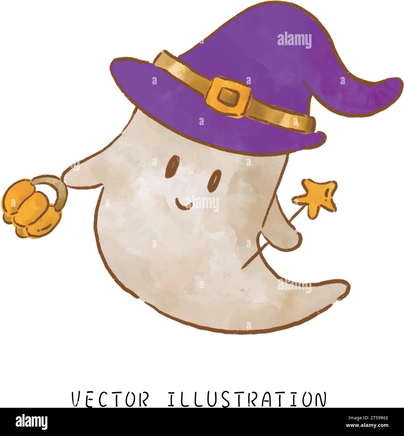 Ghostly pumpkin Stock Vector Images - Alamy