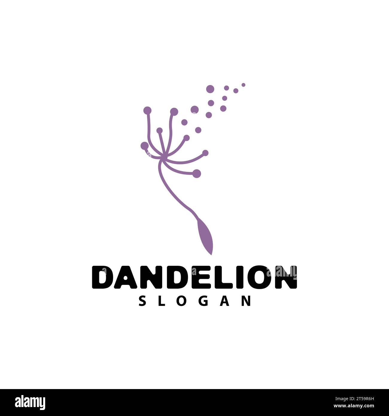 Dandelion Flower Vector, Flower Plant Illustration Icon, Dendelion Logo ...