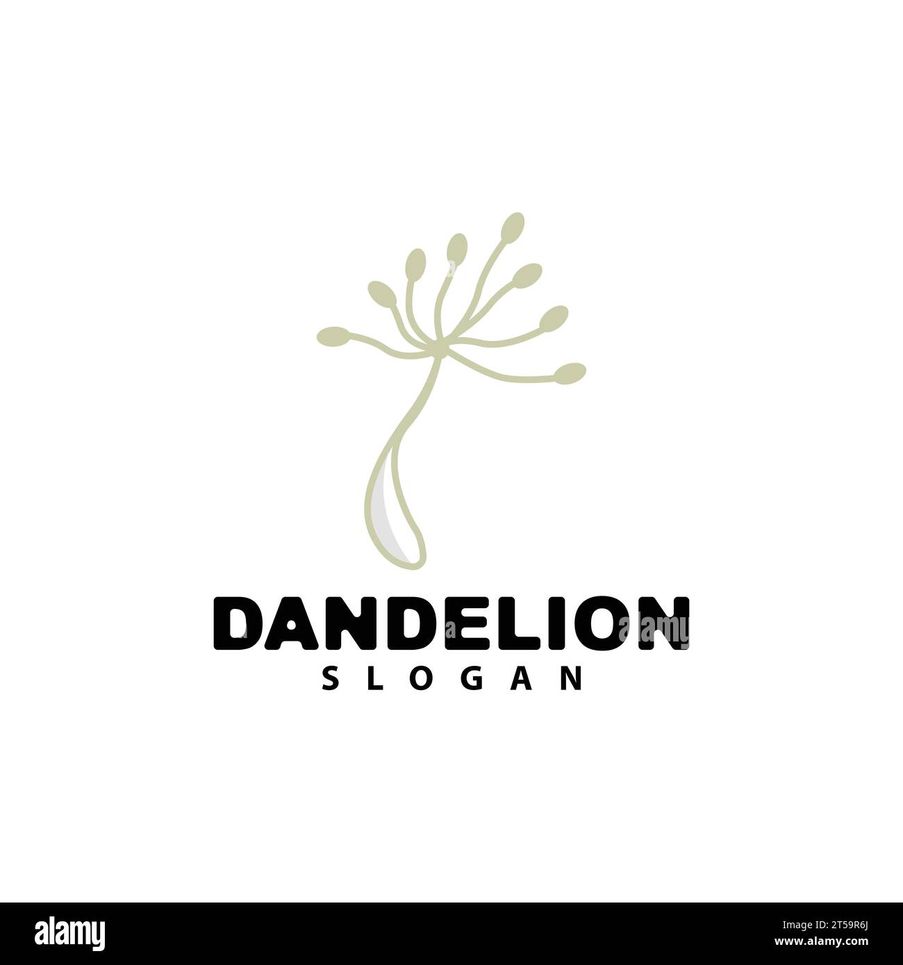 Dandelion Flower Vector, Flower Plant Illustration Icon, Dendelion Logo ...