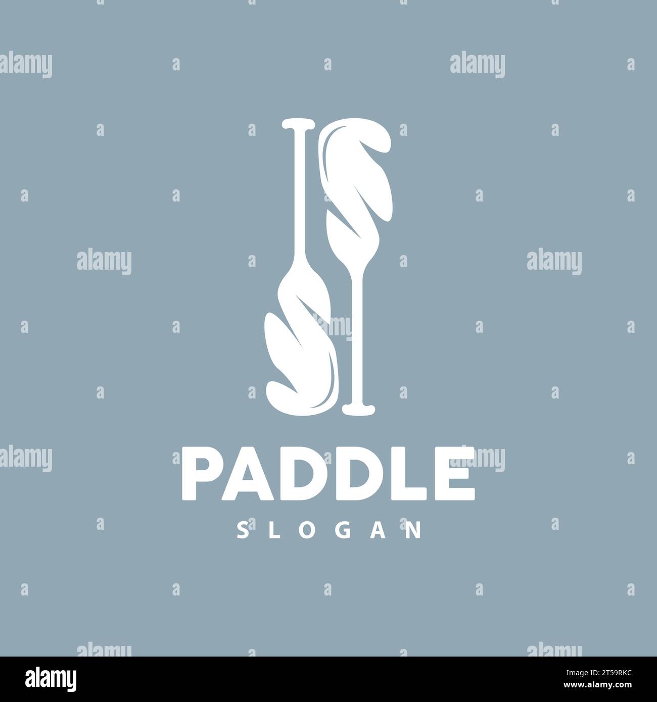 Paddle Logo, Boat Paddle Vector, Crossed Paddle Icon, Illustration ...