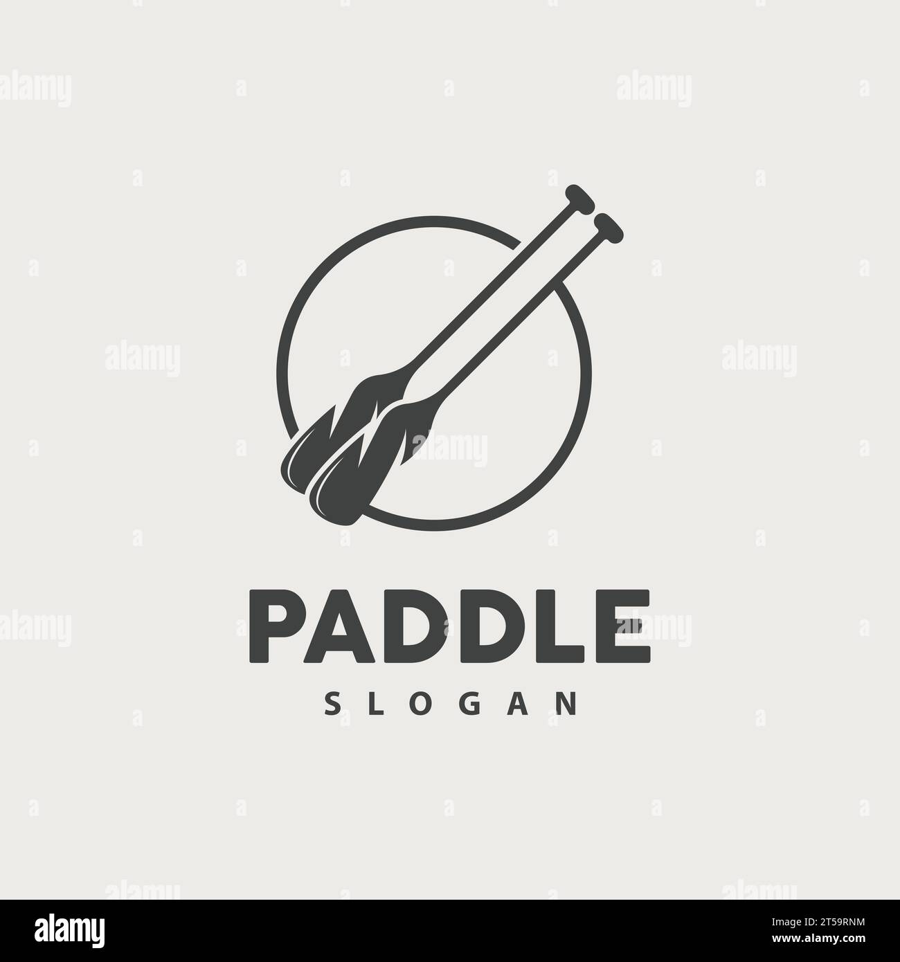 Paddle Logo, Boat Paddle Vector, Crossed Paddle Icon, Illustration ...