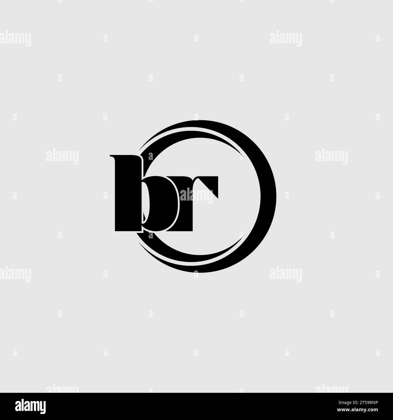 Logo initial letters br vector vectors hi-res stock photography and images - Alamy