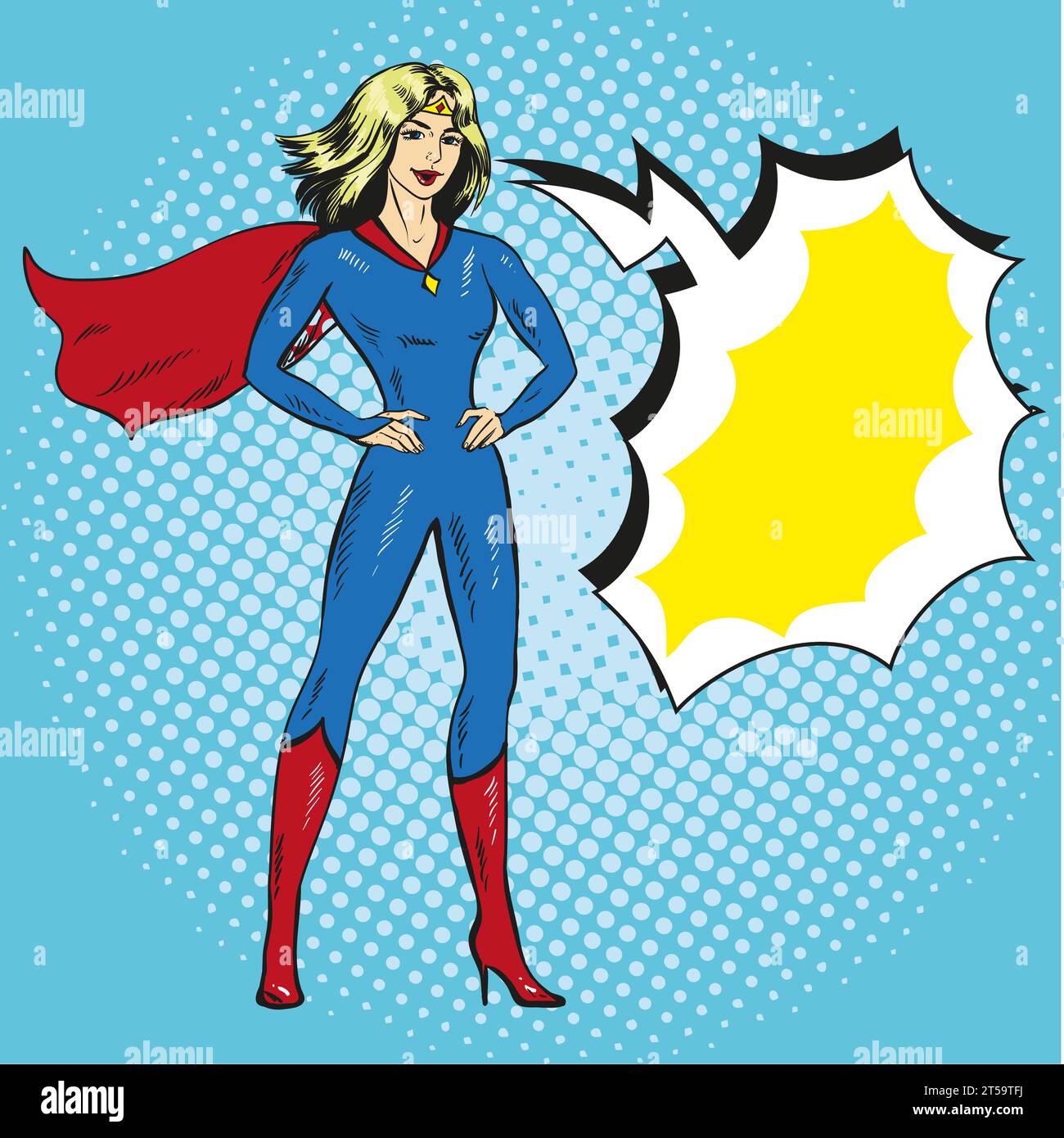 Heroic lady Stock Vector Images - Alamy
