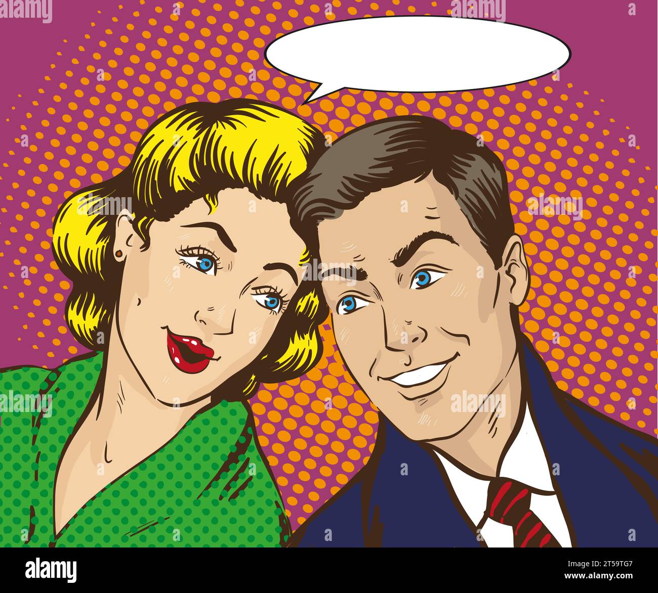 Two person talks each other Stock Vector Images - Alamy
