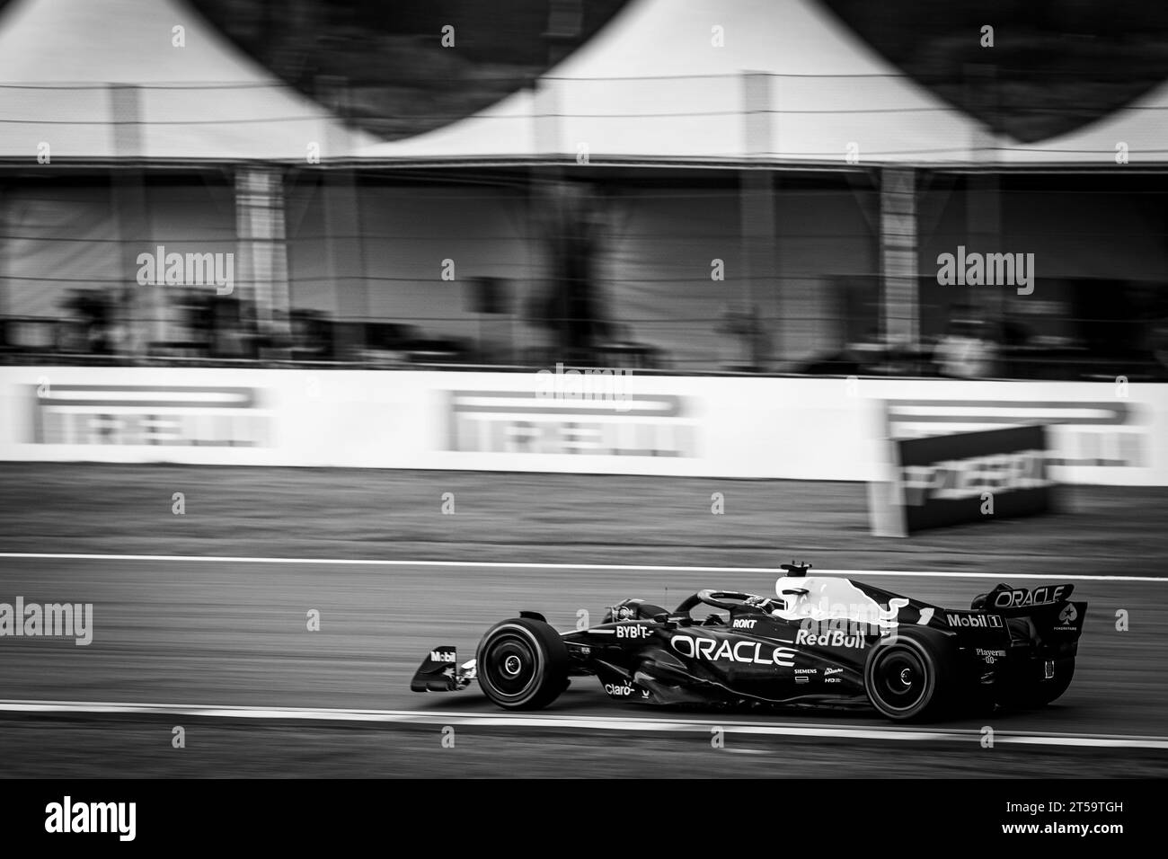 F1 red bull max verstappen 2023 brazil Black and White Stock Photos ...