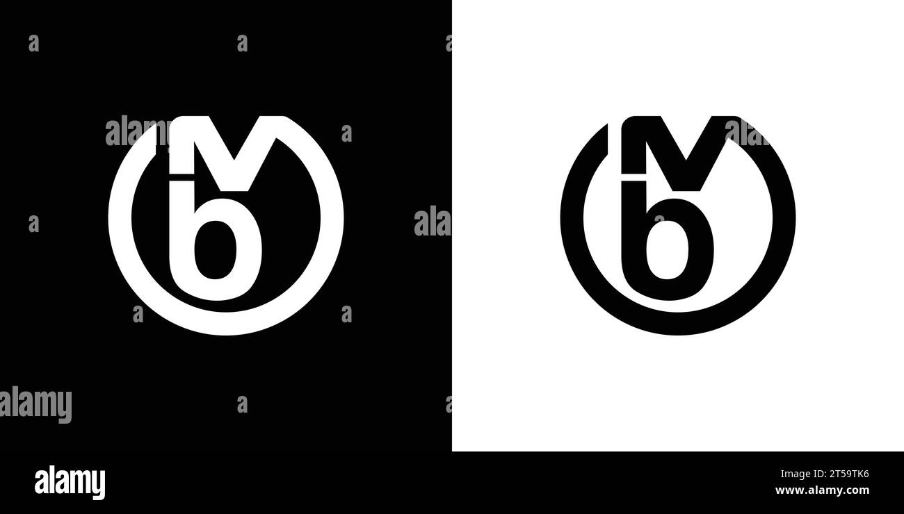 Mb logo, bM Monogram, Initial Mb Logo, Letter bM logo, Icon, Vector ...