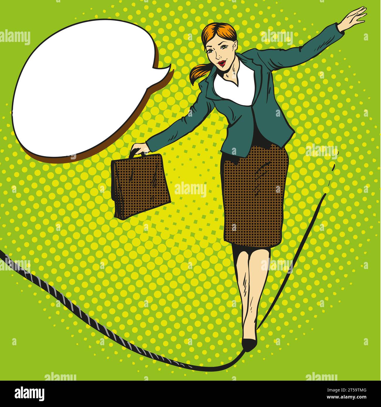 Business concept vector illustration in retro comic pop art style ...