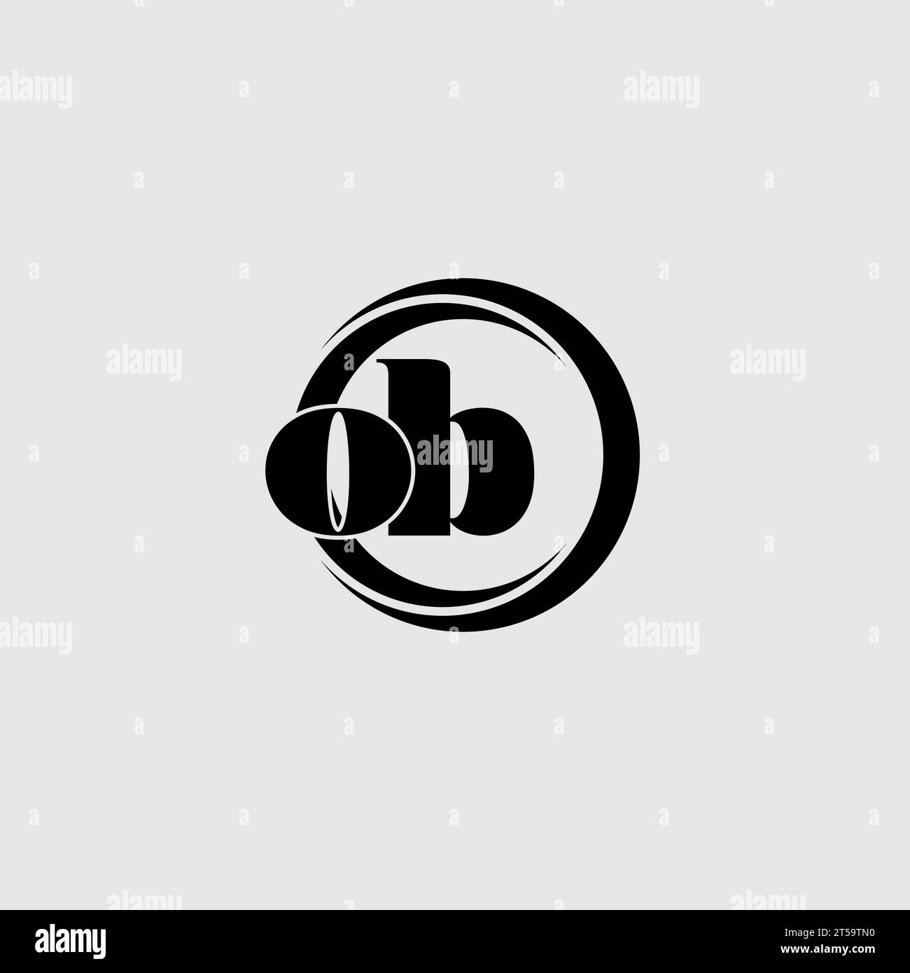 Ob letter logo Black and White Stock Photos & Images - Alamy
