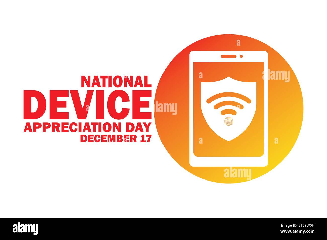 National Device Appreciation Day. December 17. Holiday concept ...