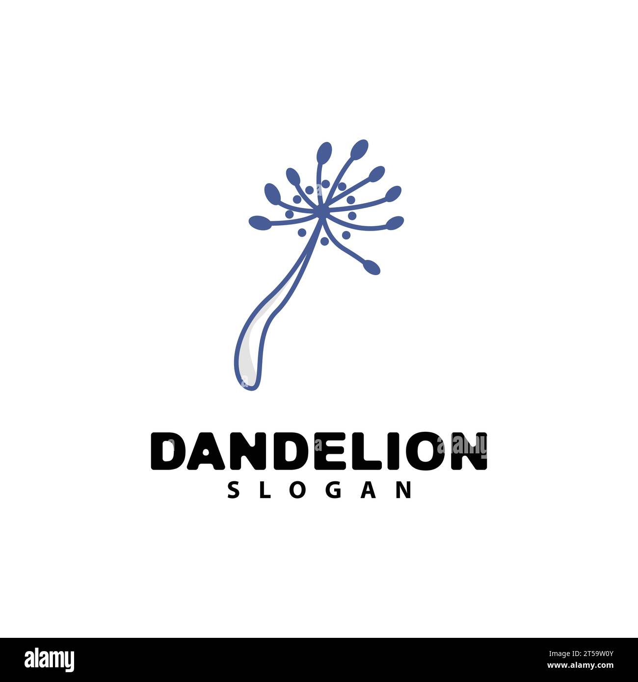 Dandelion Flower Vector, Flower Plant Illustration Icon, Dendelion Logo ...