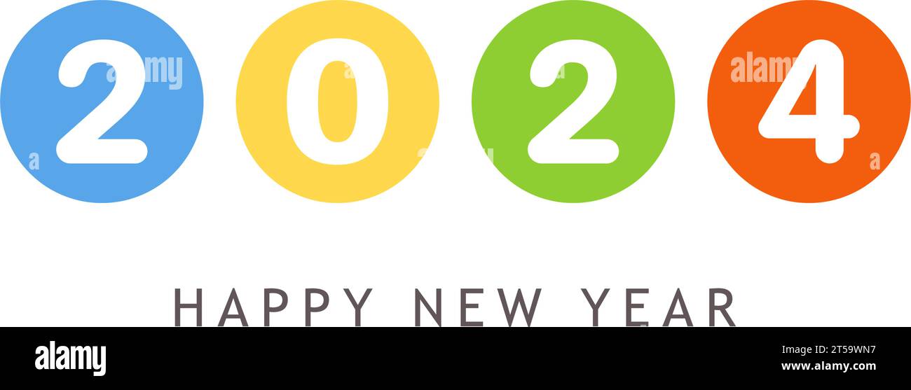 2024 celebration vector hi-res stock photography and images - Alamy