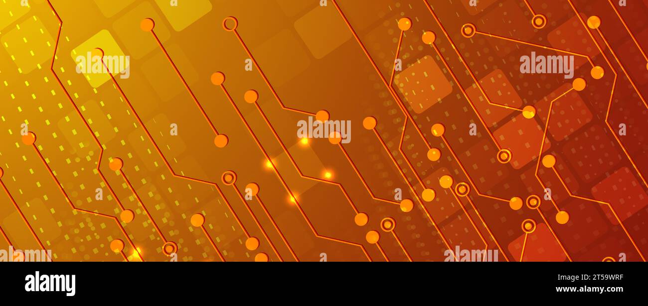 Technology Network Vector Background.. Science and technology ...