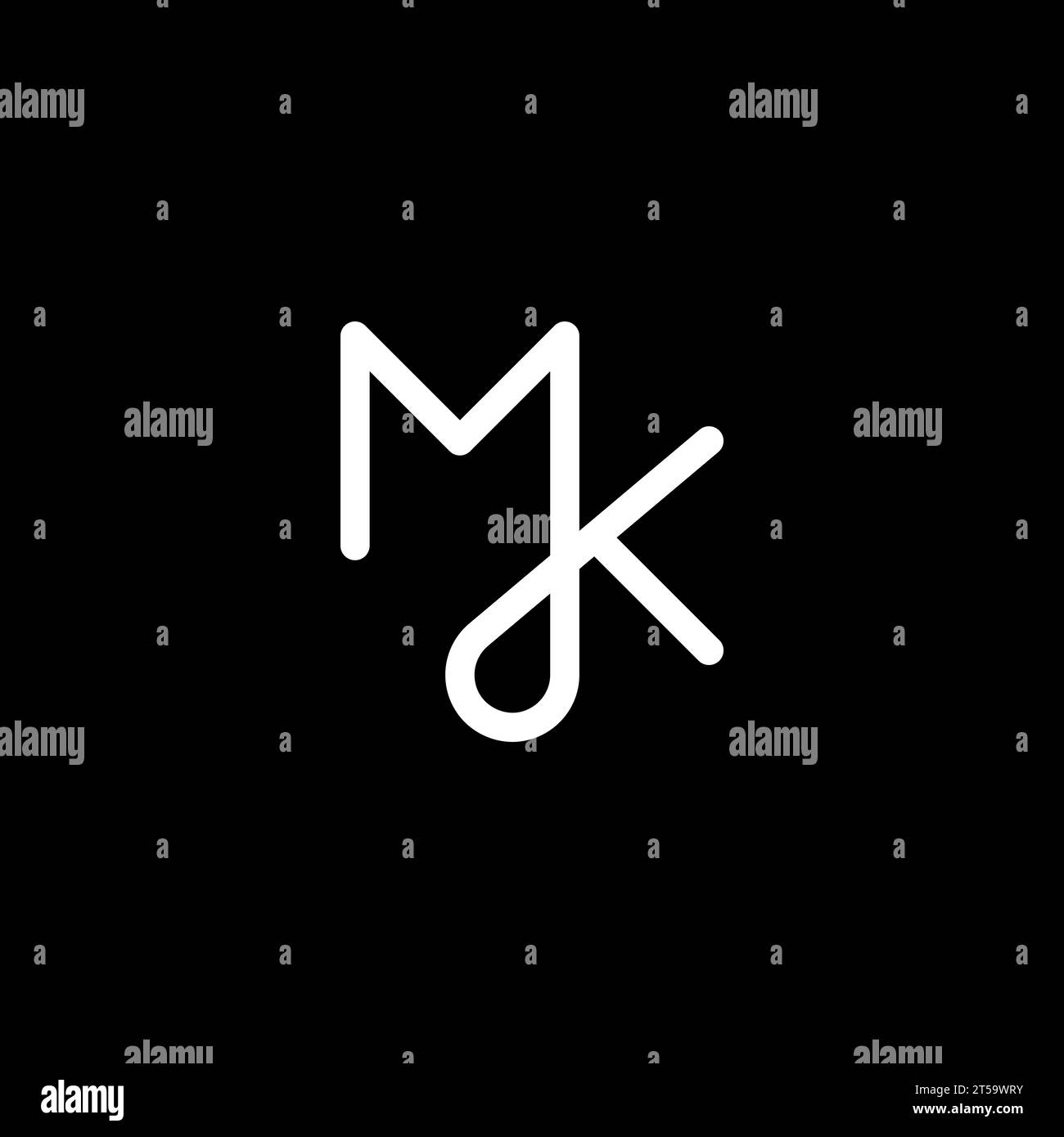 MK logo, MK Monogram, Initial MK Logo, Letter MK logo, Icon, Vector ...