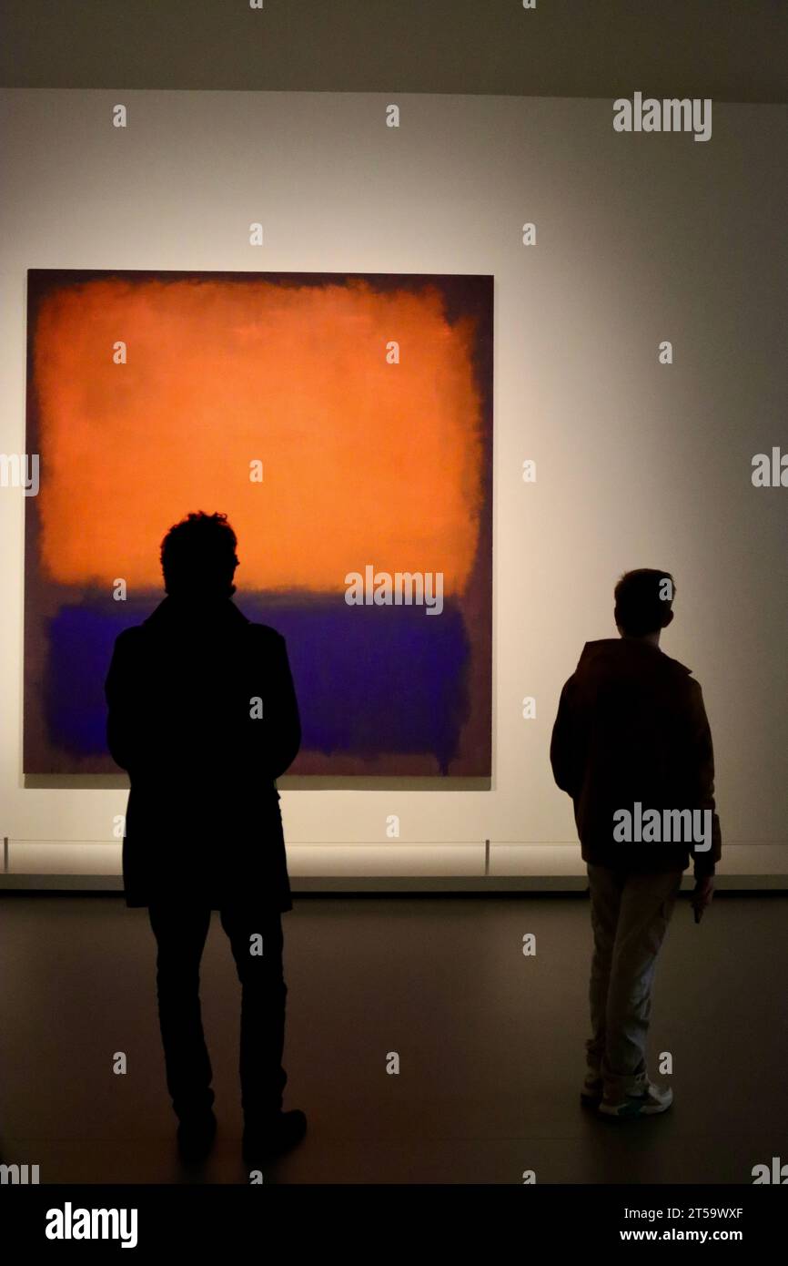 Viewing Mark Rothko paintings at the large Rothko exhibition at ...
