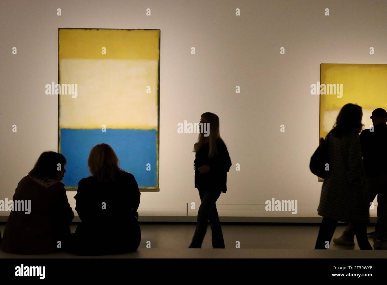 Viewing Mark Rothko paintings at the large Rothko exhibition at ...