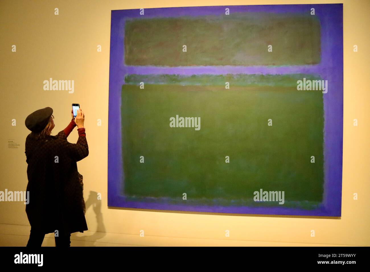 Viewing Mark Rothko paintings at the large Rothko exhibition at ...