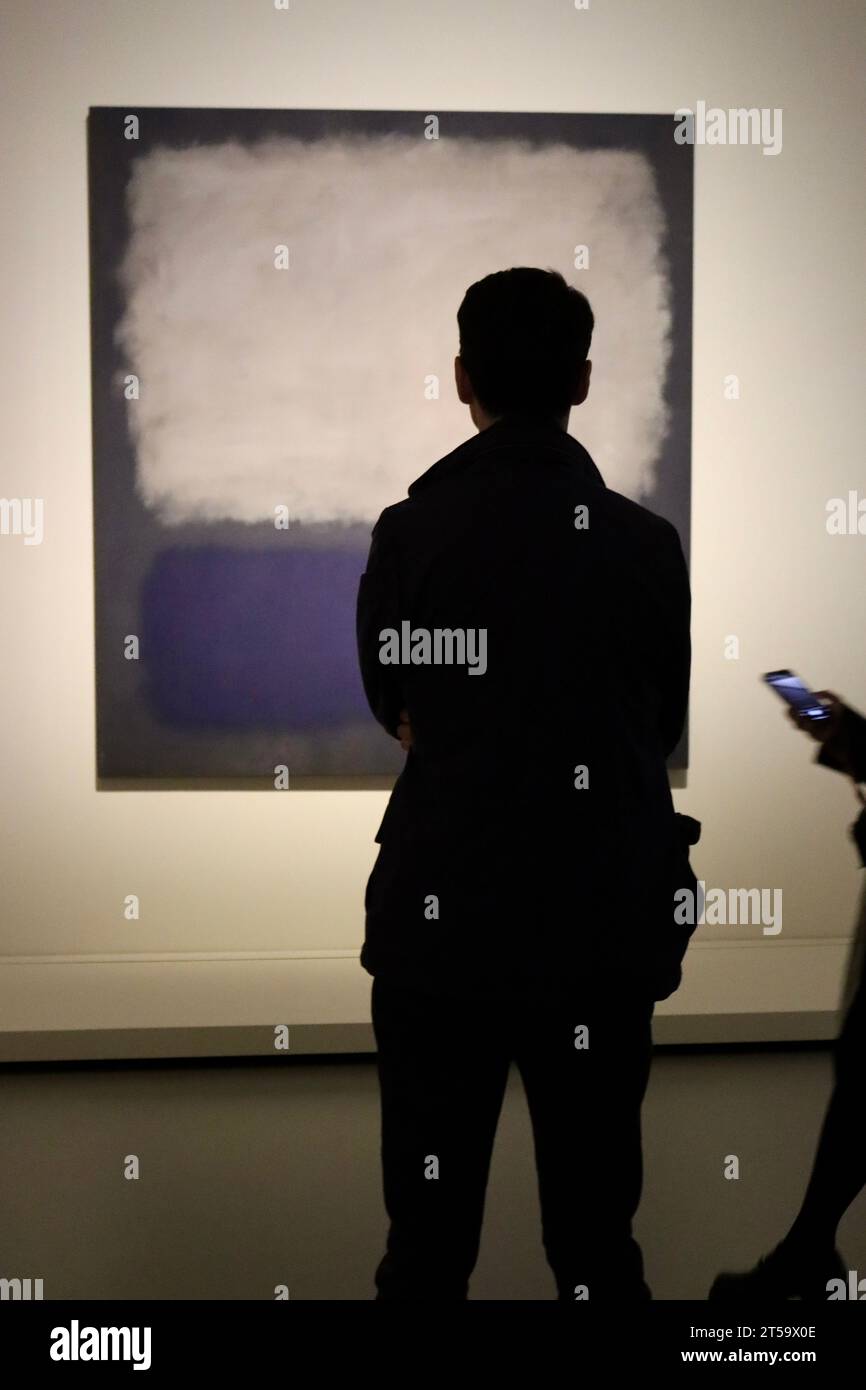 Viewing Mark Rothko paintings at the large Rothko exhibition at ...