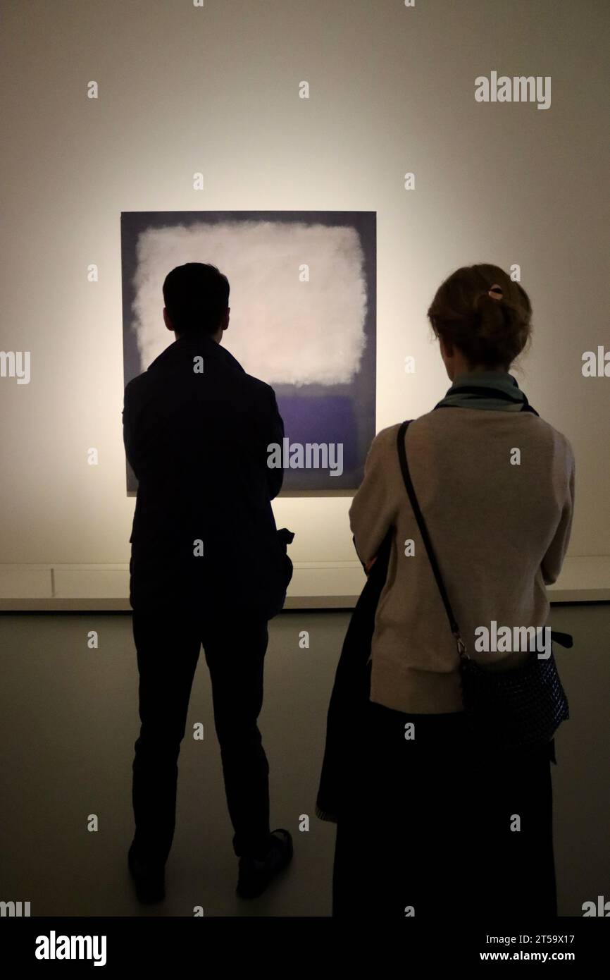 Viewing Mark Rothko paintings at the large Rothko exhibition at ...