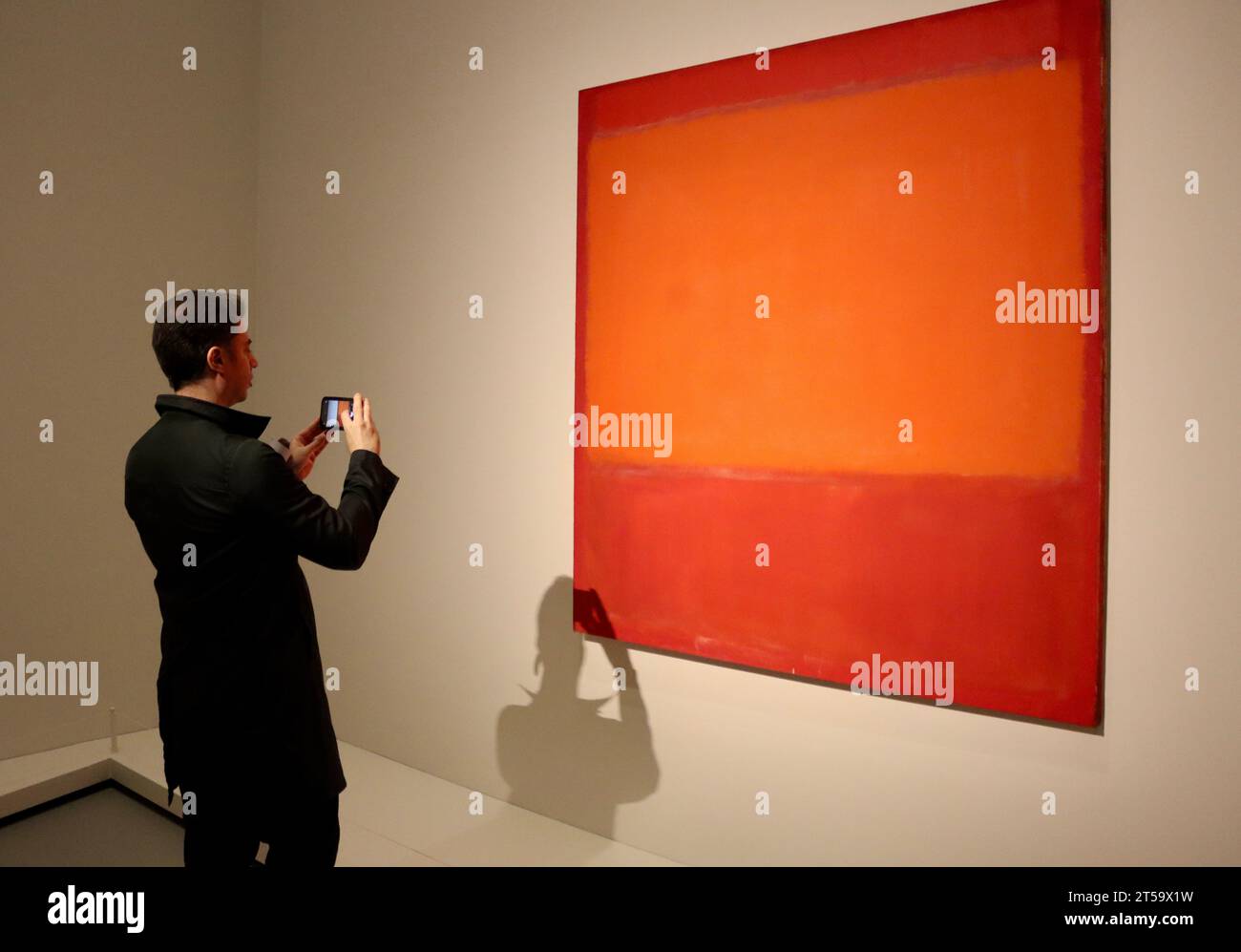 Viewing Mark Rothko paintings at the large Rothko exhibition at ...