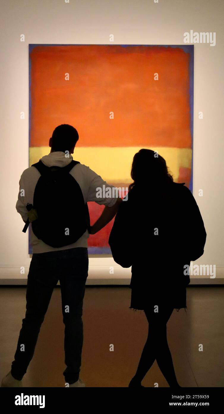 Viewing Mark Rothko paintings at the large Rothko exhibition at ...