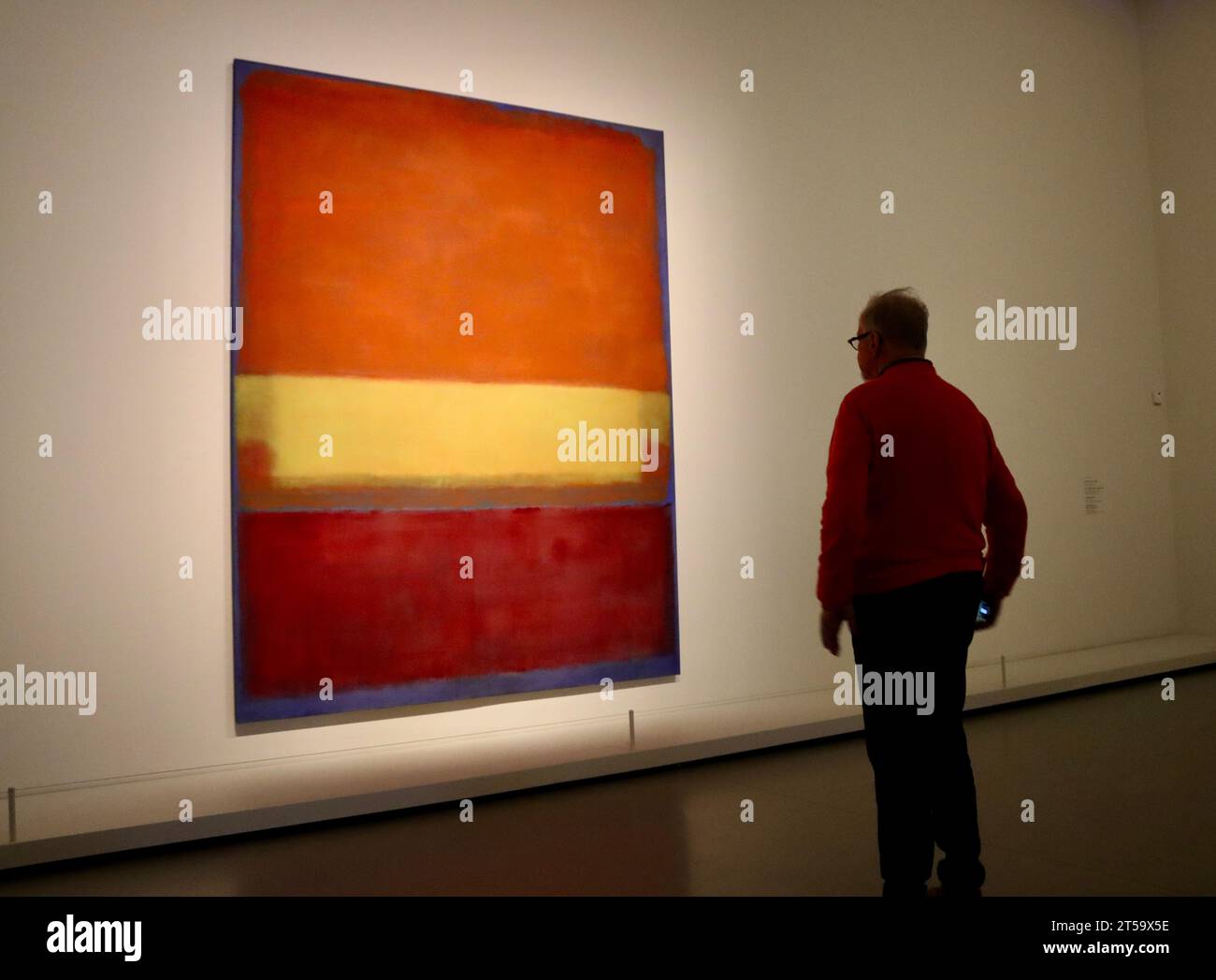 Viewing Mark Rothko paintings at the large Rothko exhibition at ...