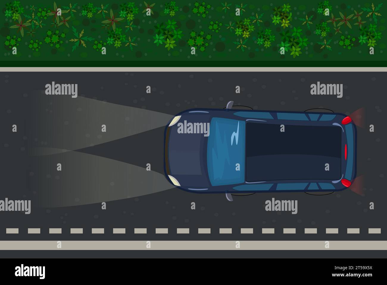Illuminated roadway Stock Vector Images - Alamy