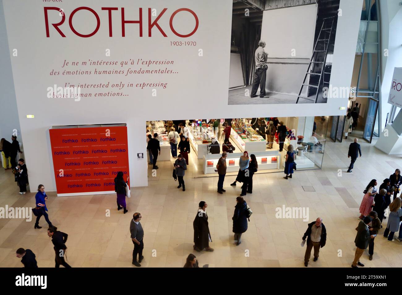 Viewing Mark Rothko paintings at the large Rothko exhibition at ...