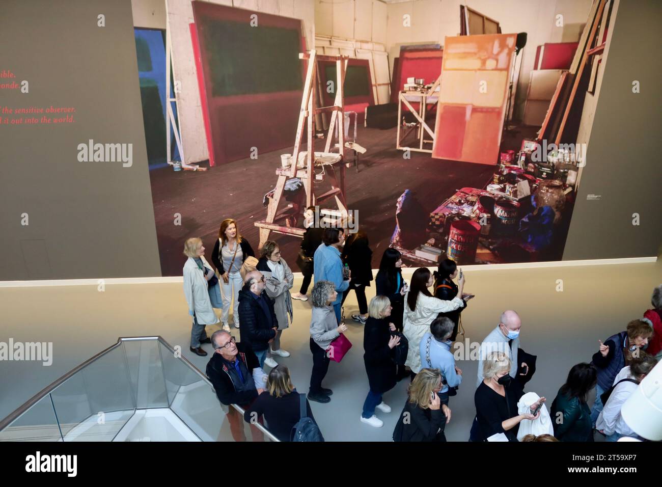 Viewing Mark Rothko paintings at the large Rothko exhibition at ...