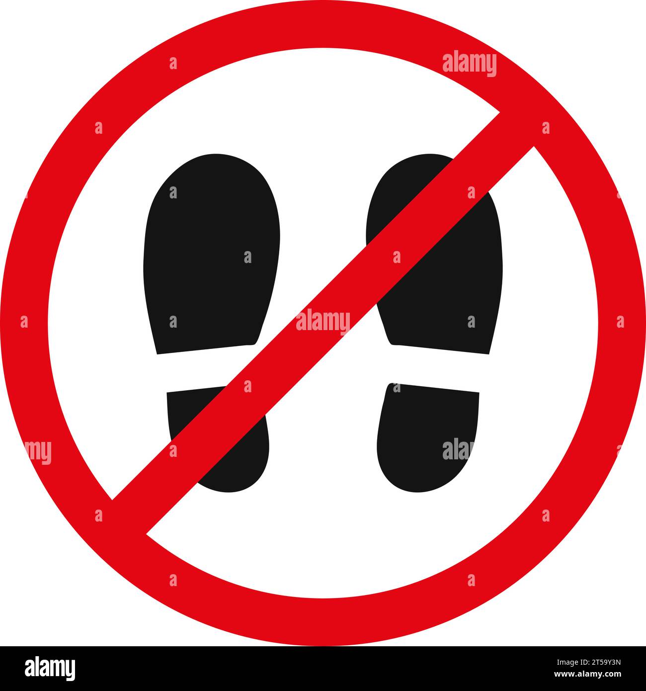 No stand here sign icon. No steps Stock Vector Image & Art - Alamy