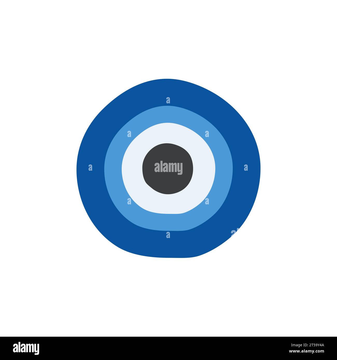 Blue evil eye protection talisman, nazar amulet. Turkish eye-shaped ...