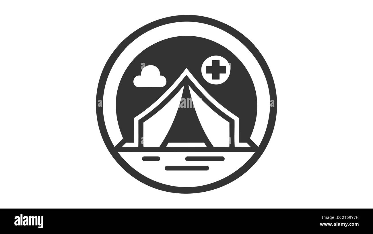 Medical Camp icon in vector. Illustration Stock Vector Image & Art - Alamy