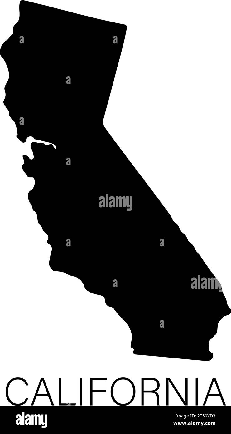 California state silhouette map icon Stock Vector Image & Art - Alamy