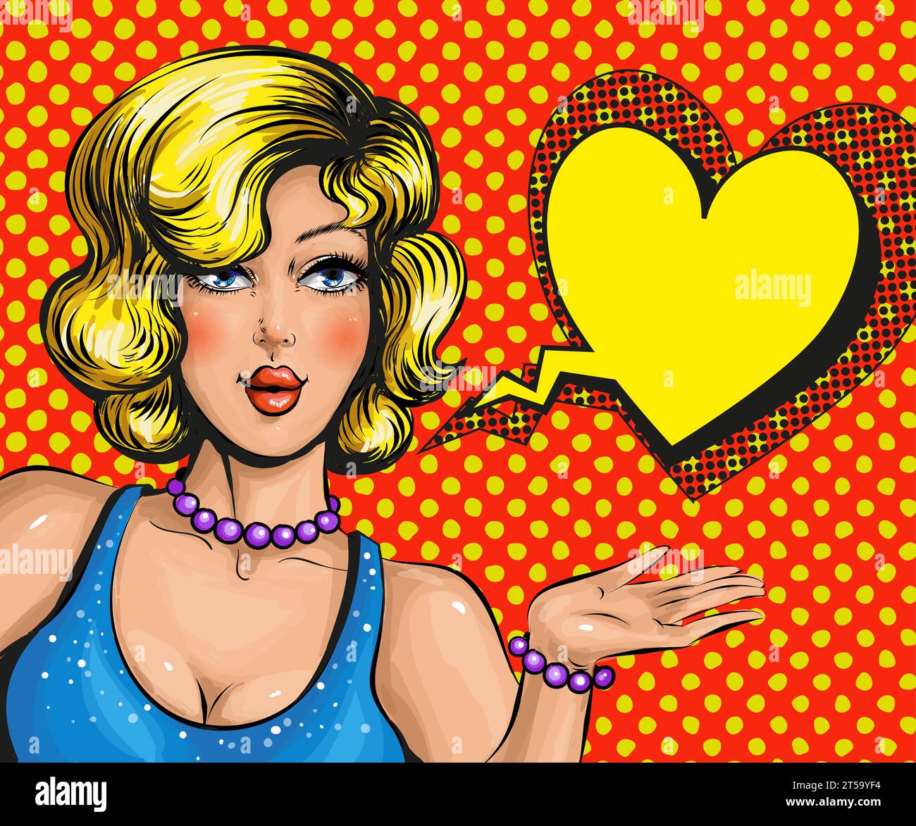 Pop art retro woman in comics style Stock Vector Images - Alamy