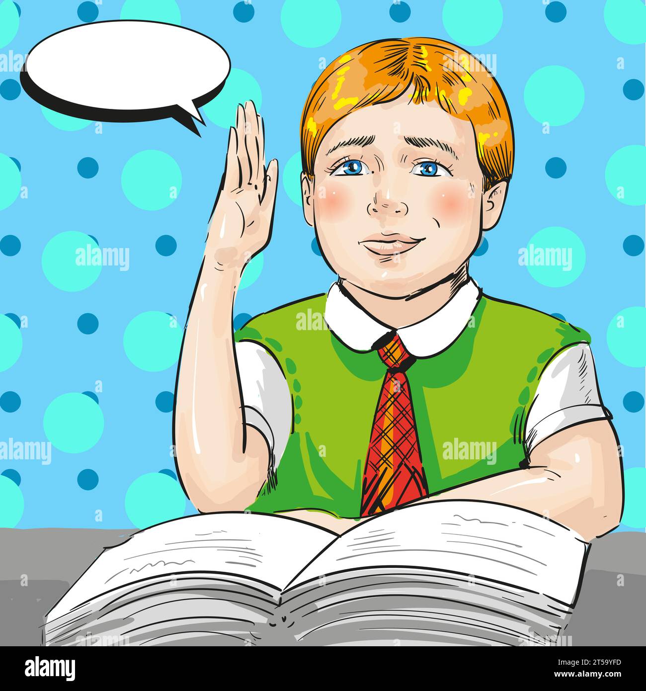 Art lesson cute smart Stock Vector Images - Alamy