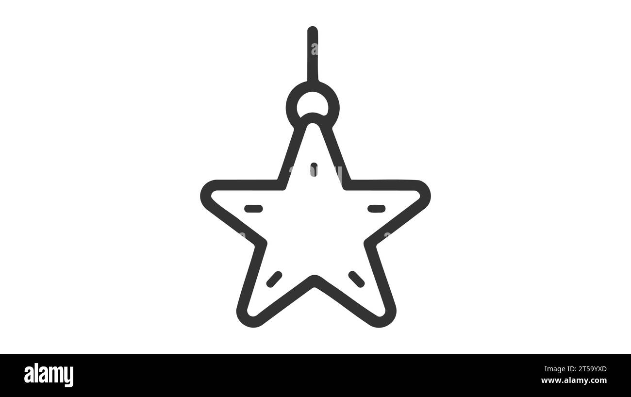 Stylized vector icon of a hanging star Stock Vector Image & Art - Alamy