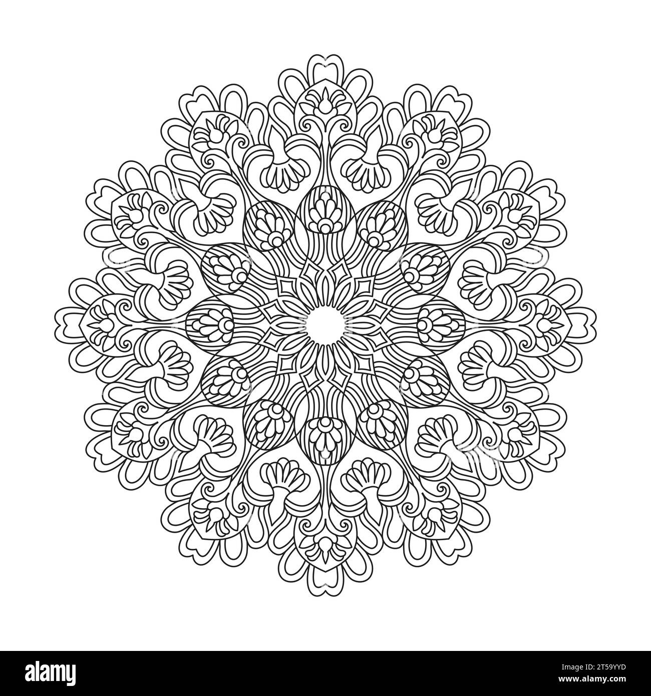 Enchanted Universe adult mandala colouring book page for KDP book ...