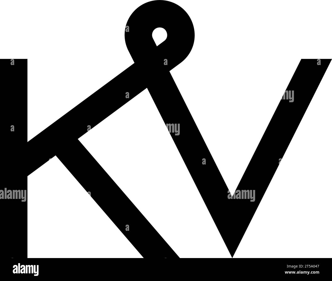KV logo, KV Monogram, Initial KV Logo, Letter KV logo, Icon, Vector ...