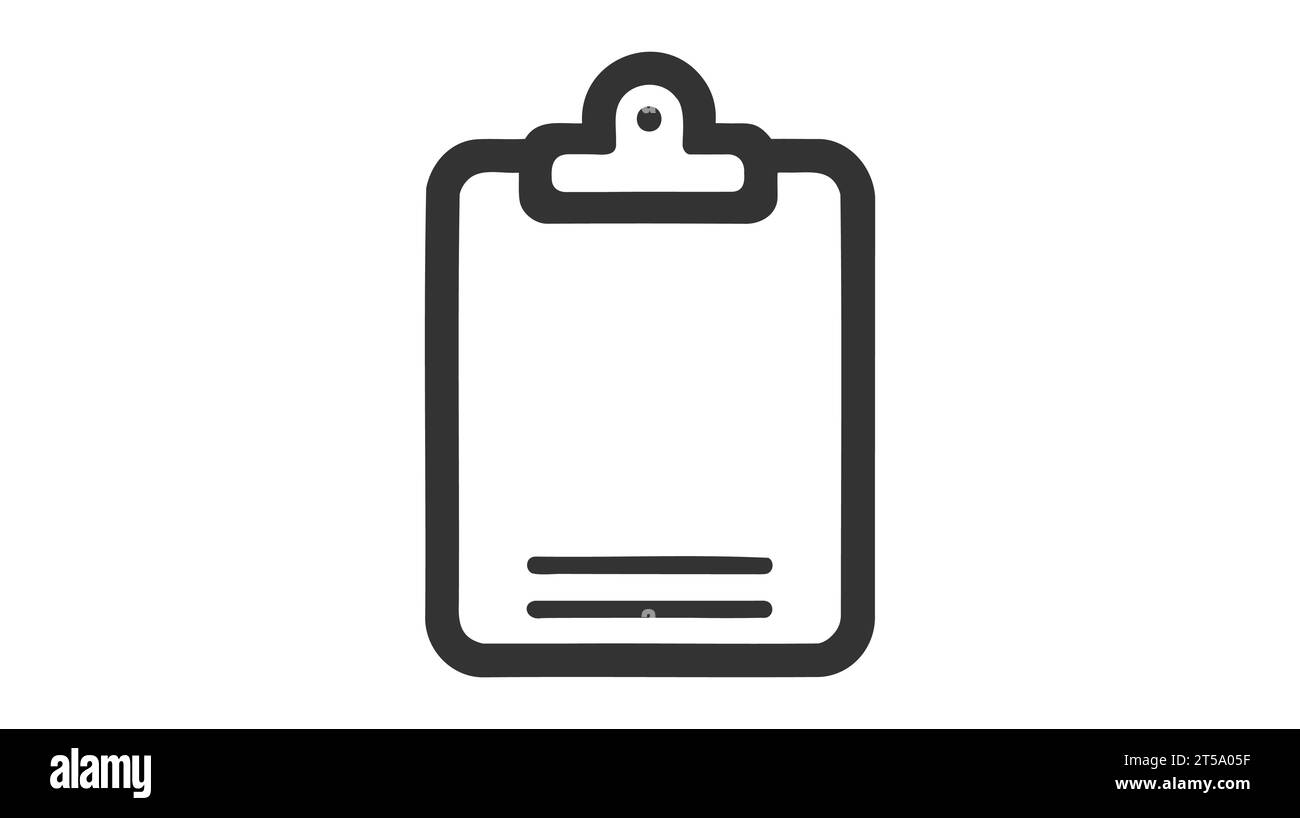 Clipboard icon vector. Task line icon symbol vector illustration Stock ...