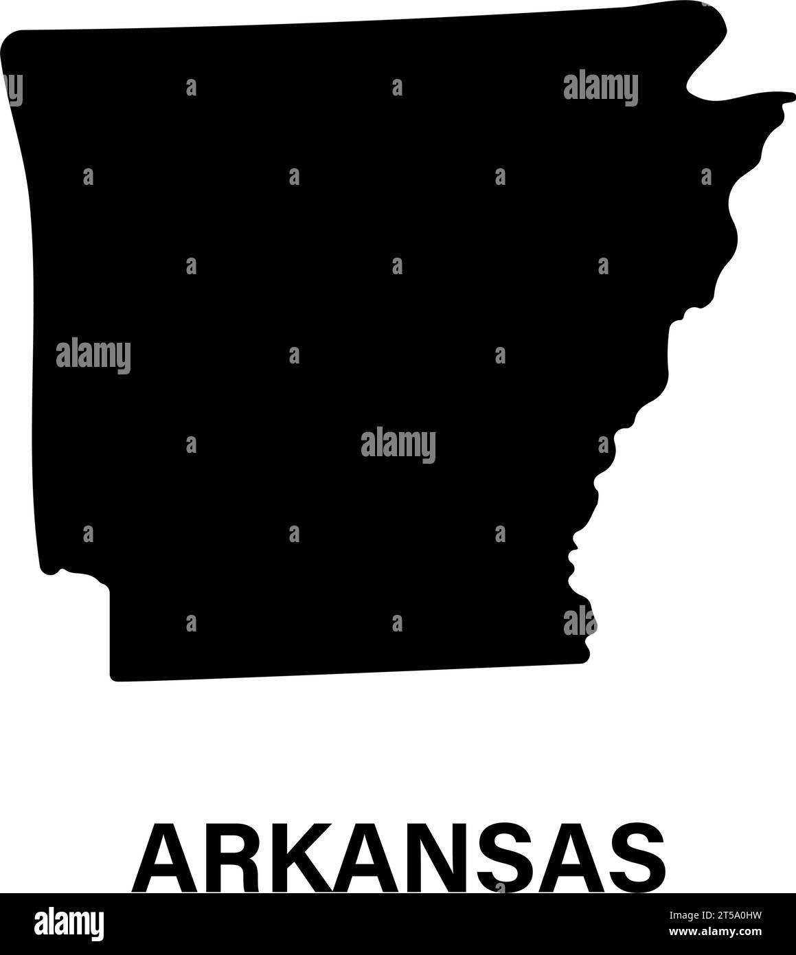 Arkansas state map hi-res stock photography and images - Alamy