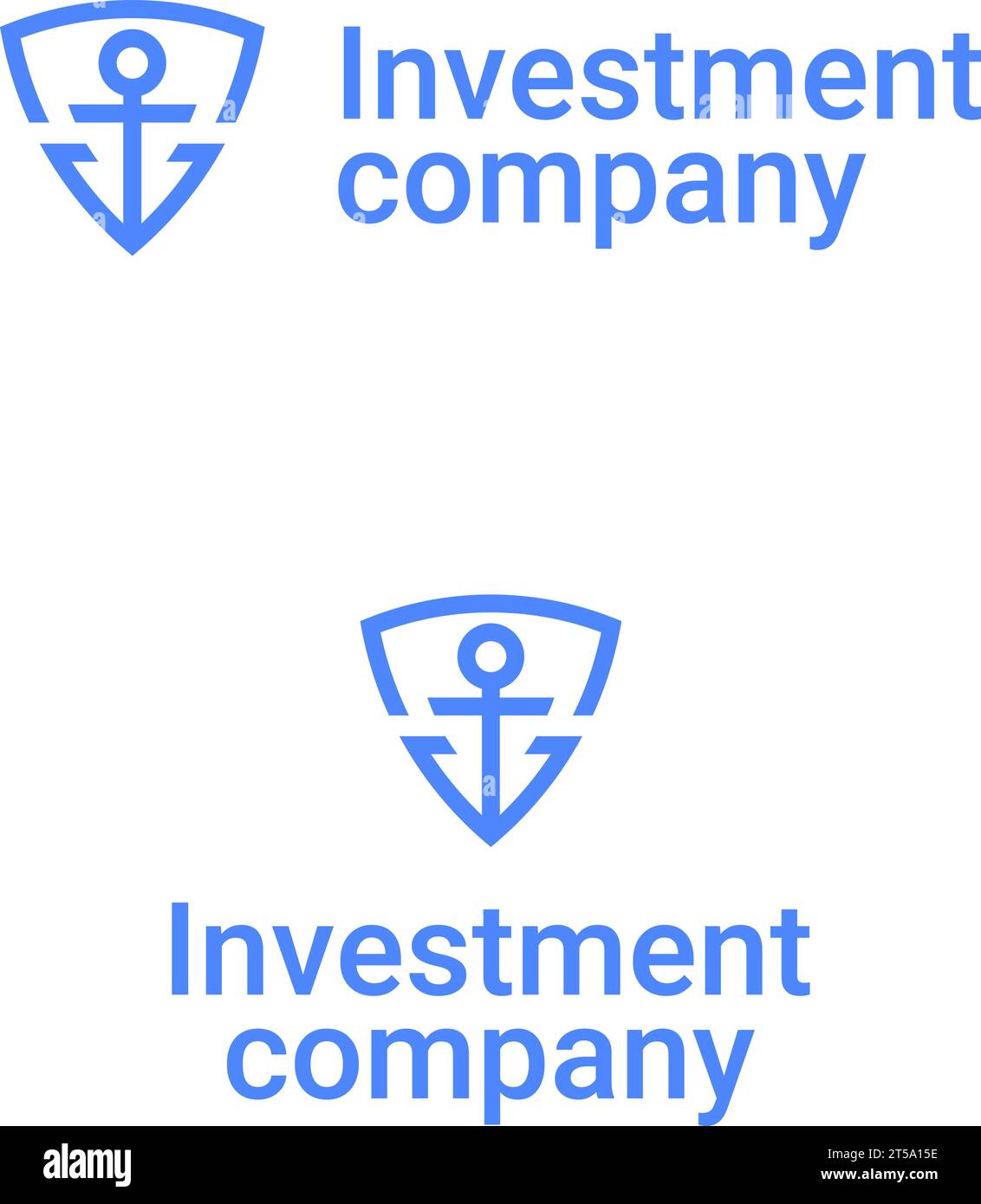 Investment business blue line business logo Stock Vector Image & Art ...