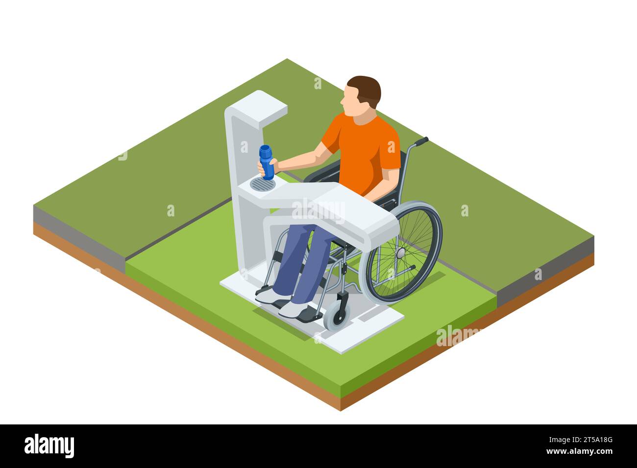 Water bottle refill station Stock Vector Images - Alamy