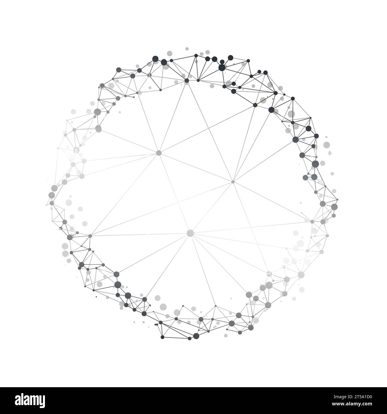 Abstract Cloud Computing and Global Network Connections Concept Design with Transparent 3D ...