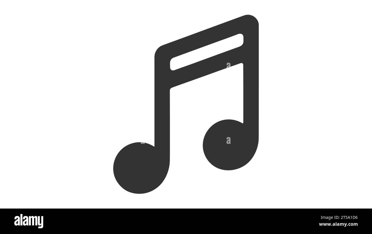 Vector Music note - Vector icon on white background Stock Vector Image ...