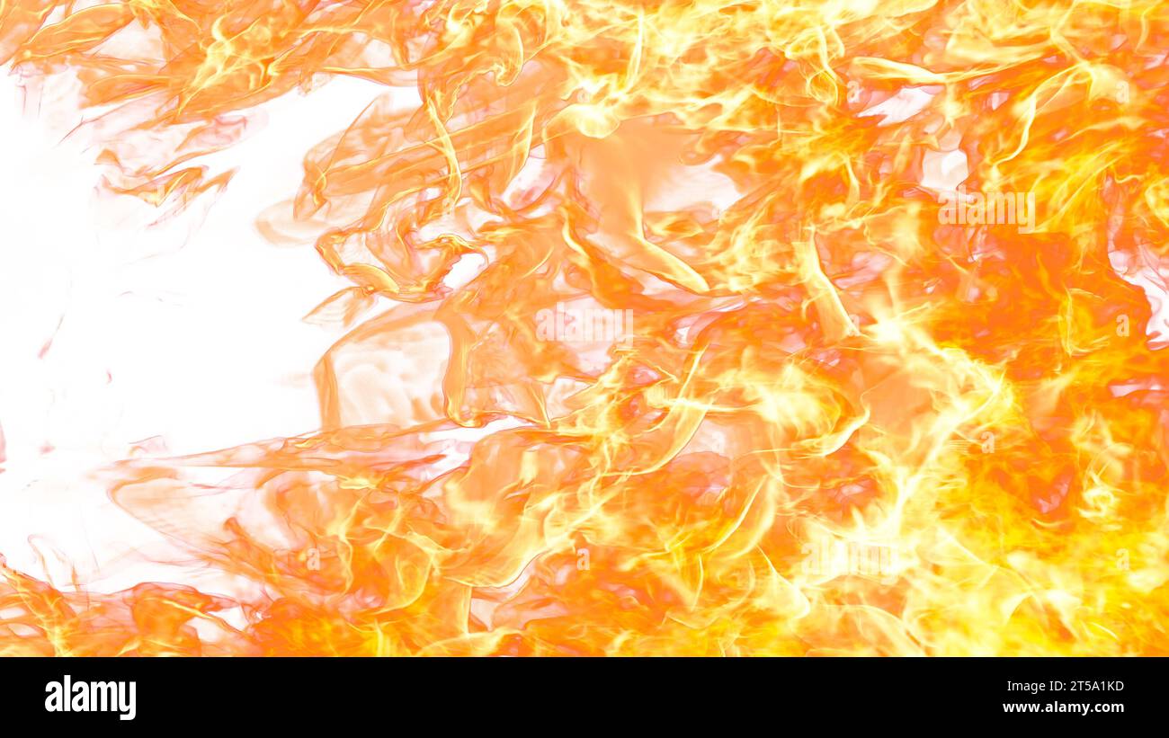 3d illustration. Flame flare on white background Stock Photo - Alamy