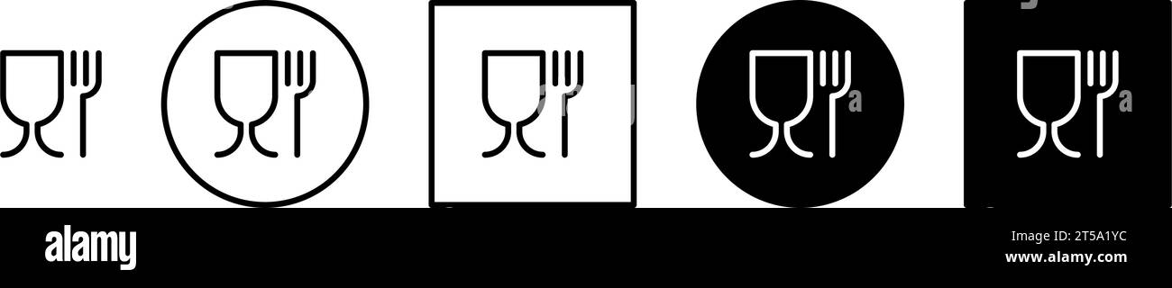 Food safe icon symbol set Stock Vector Image & Art - Alamy