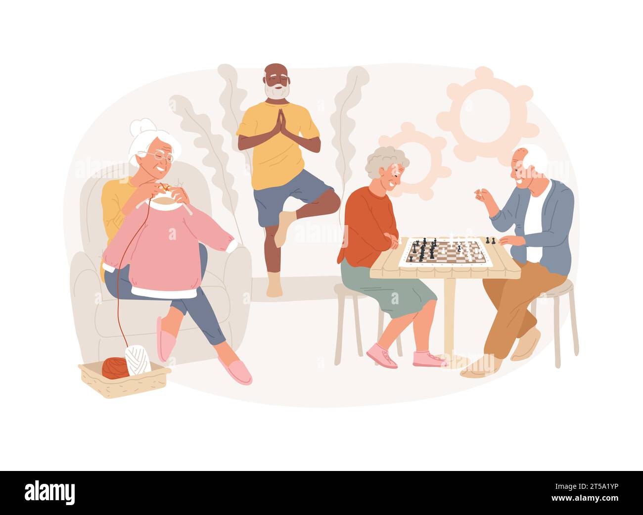 Senior Group Activity Clip Art