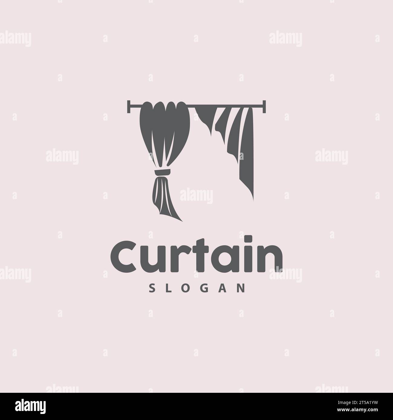 Curtain Logo, Home Interior Simple Design, Furniture Window Curtain ...