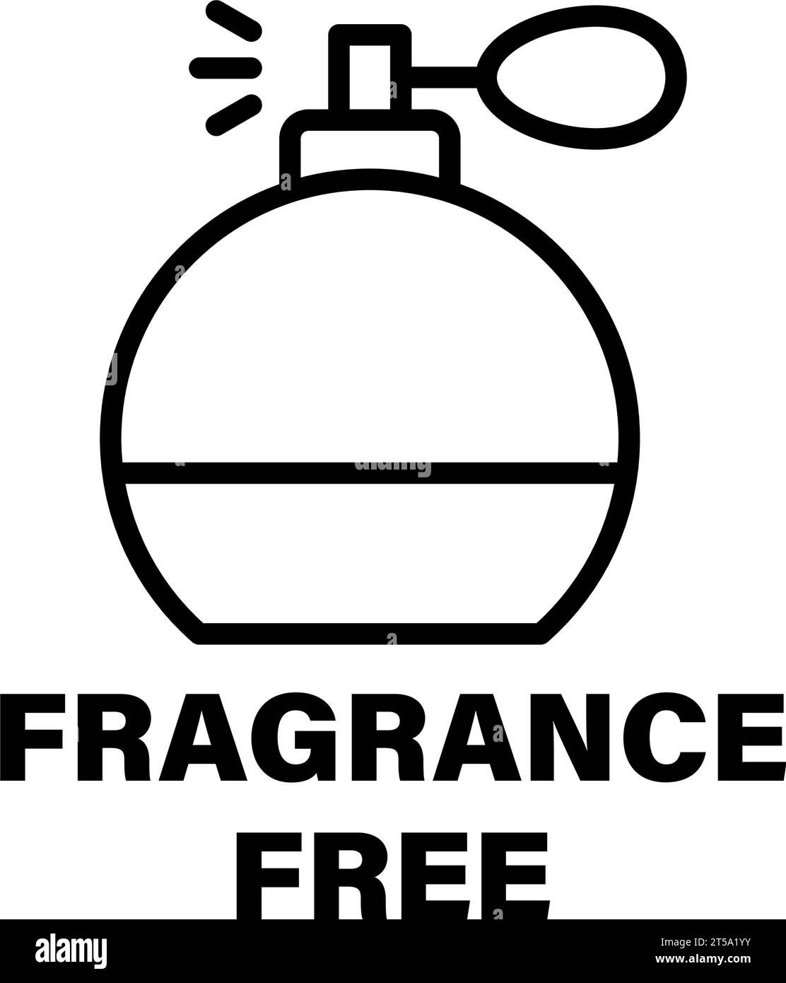 Fragrance free icon Black and White Stock Photos & Images - Alamy