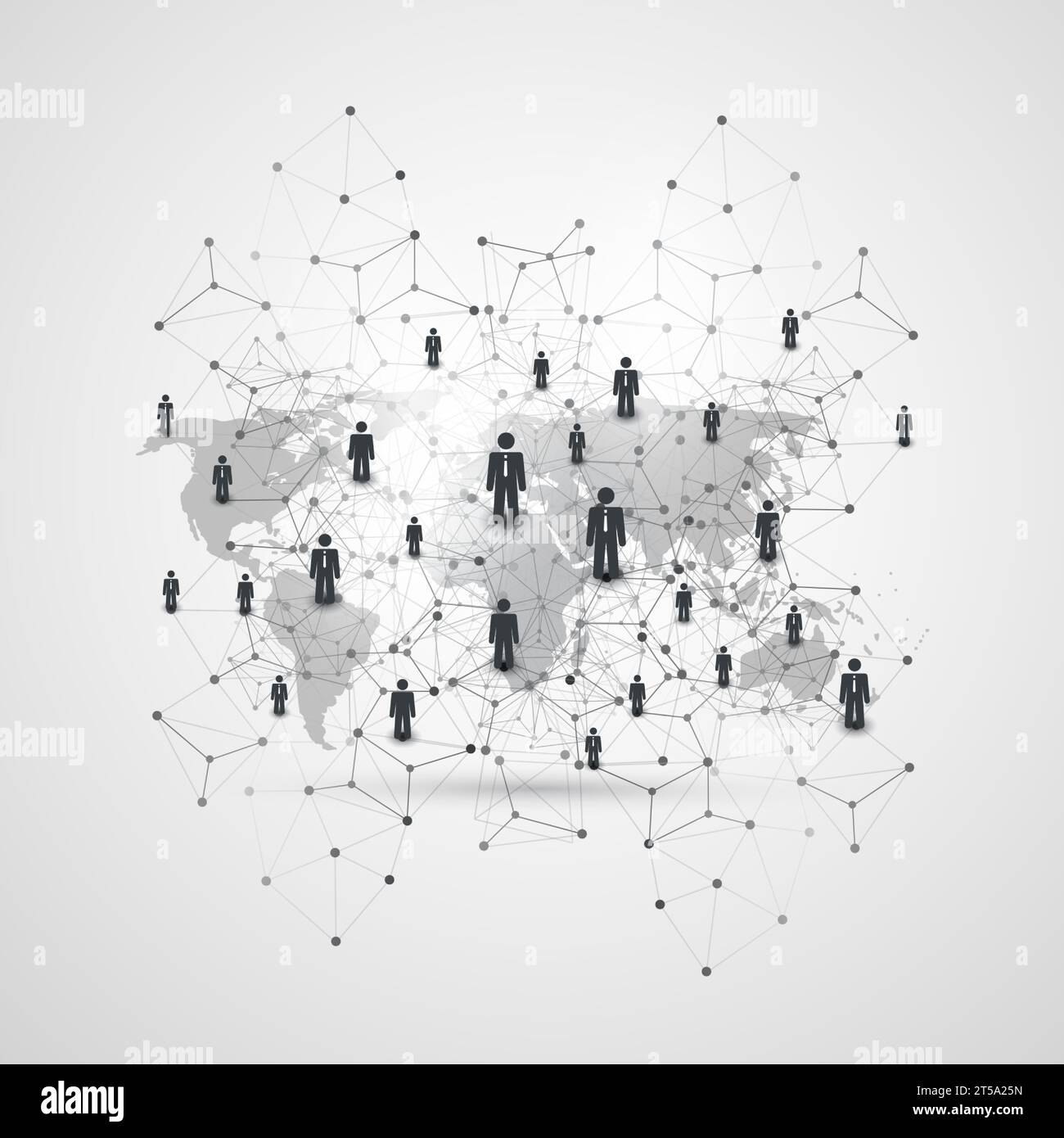 Networks - Business Connections - Social Media Concept Design with ...